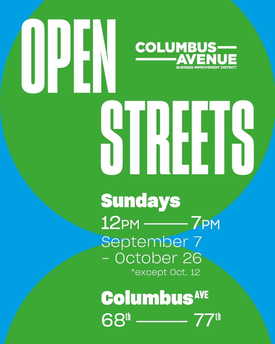 Open Streets | Columbus Avenue New York City